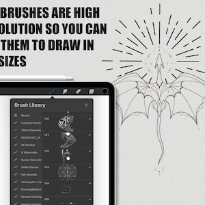 129 Geometric Tattoo Procreate Stamps, Tattoo Design Stamps for ...