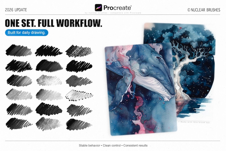 10000+ Procreate Brushes Mega Bundle (2026) | Tattoo, Illustration ...
