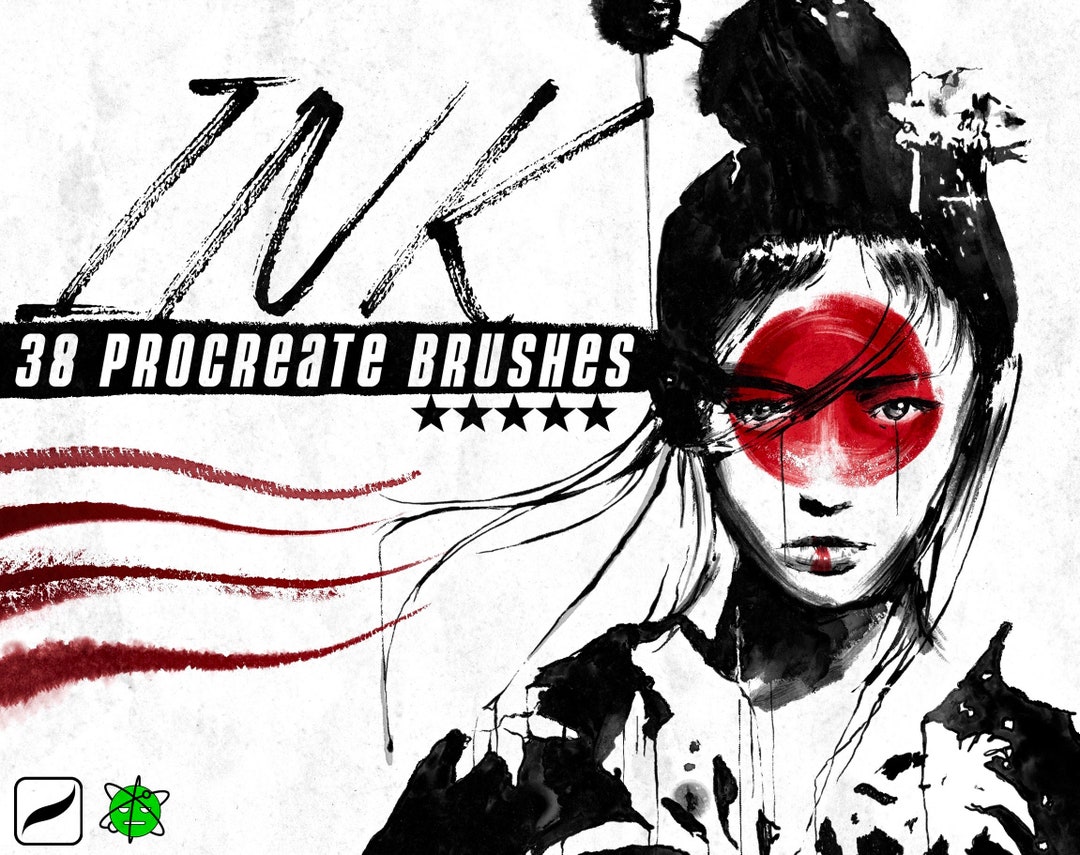 Procreate Brushes - Ink Brushes for Procreate, Illustration Brushes ...