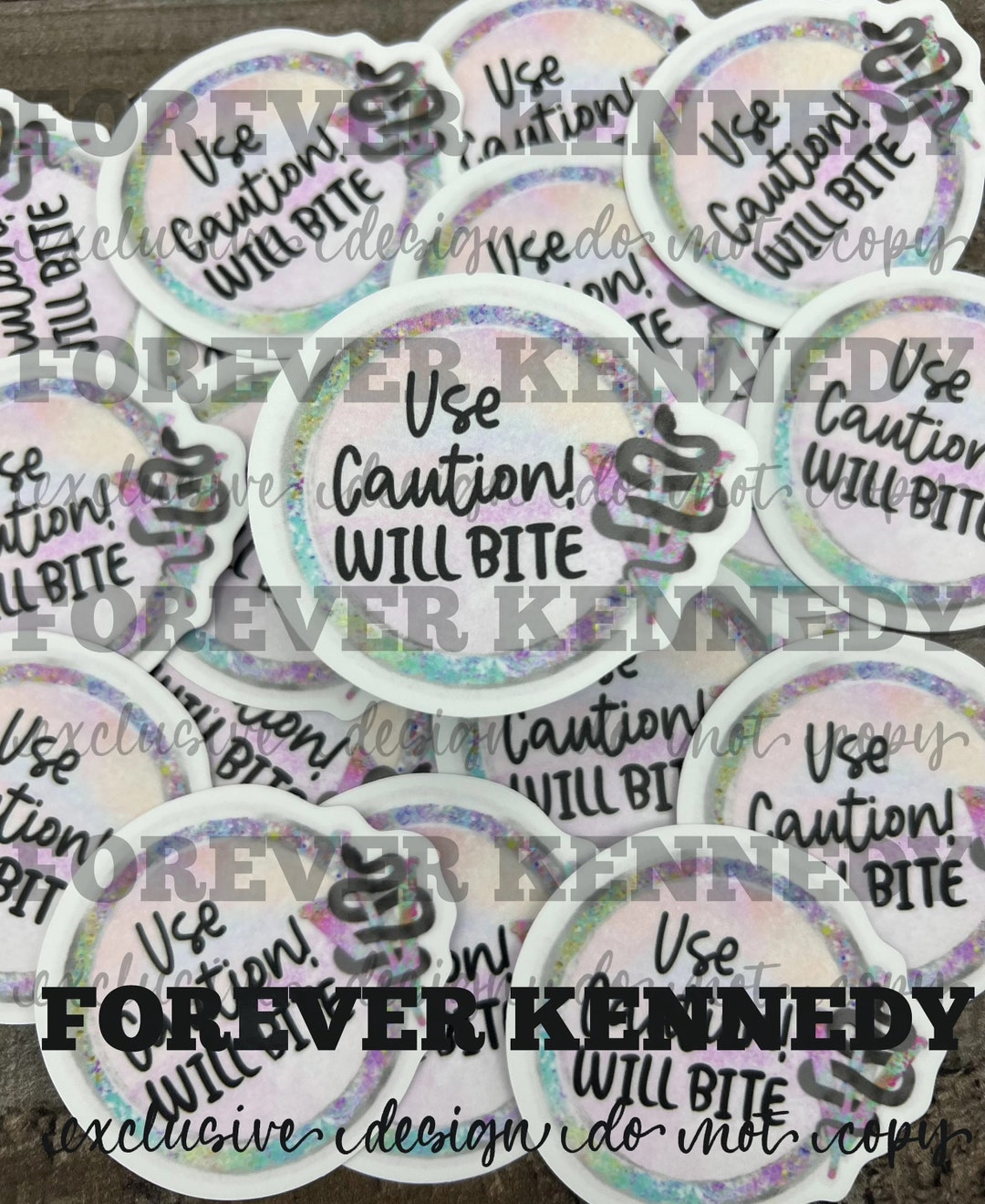 Caution / Will Bite / Veterinary Medicine Sticker / Veterinary Mixed ...