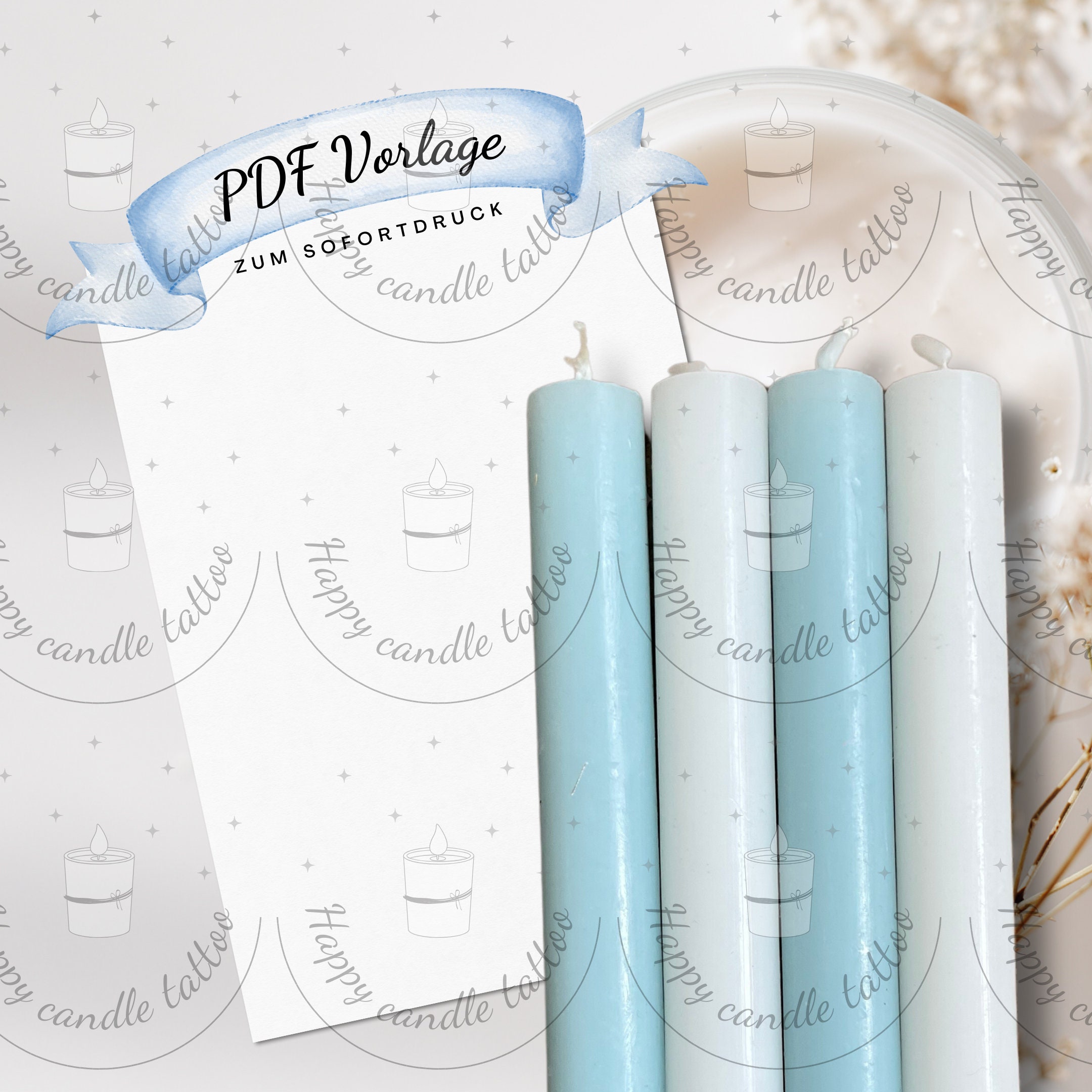 10 Mockup Candle File Soft Mockup Candle Tattoo Waterslide - Etsy