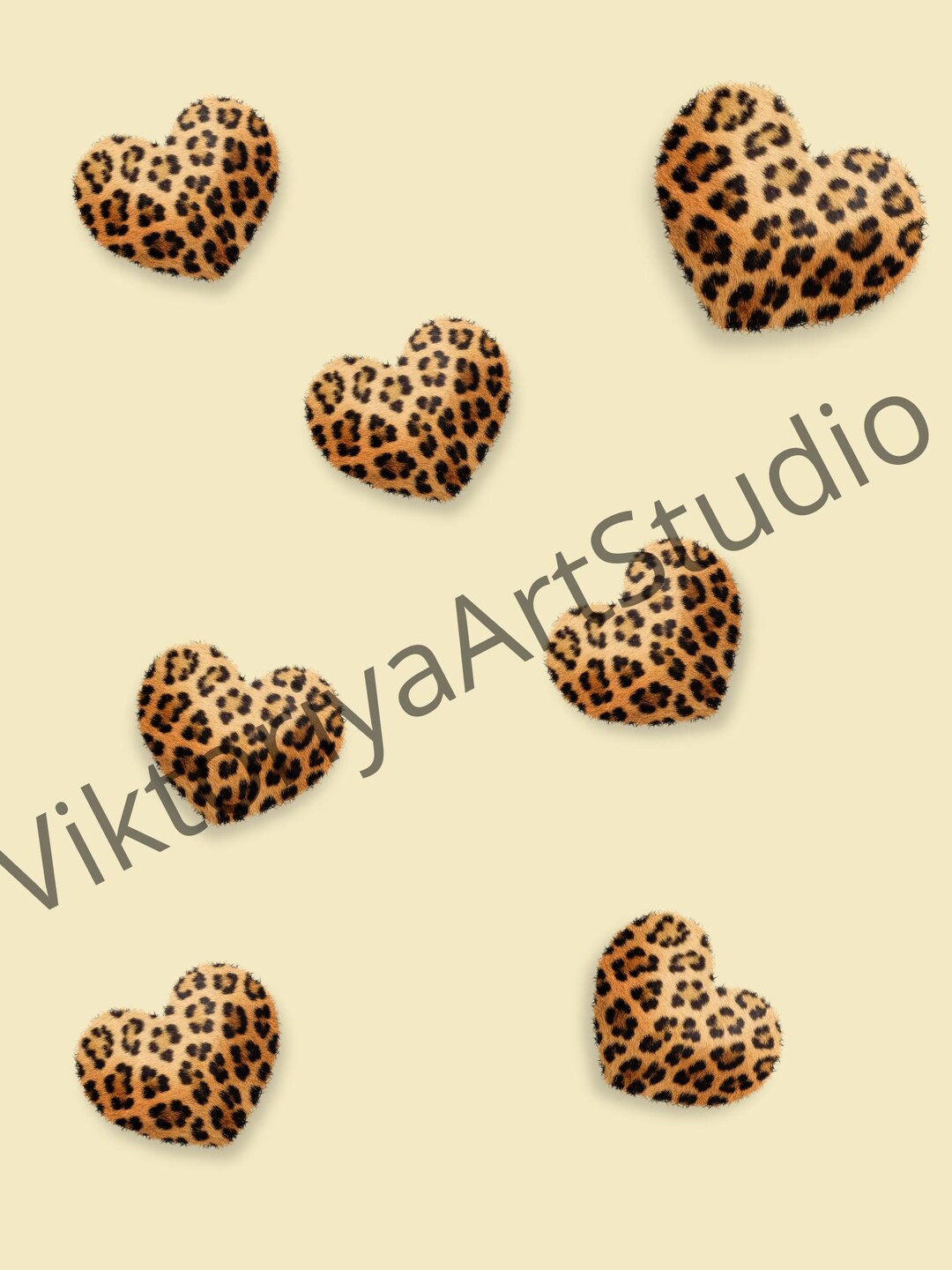 Leo Hearts Digital Clipart - Etsy