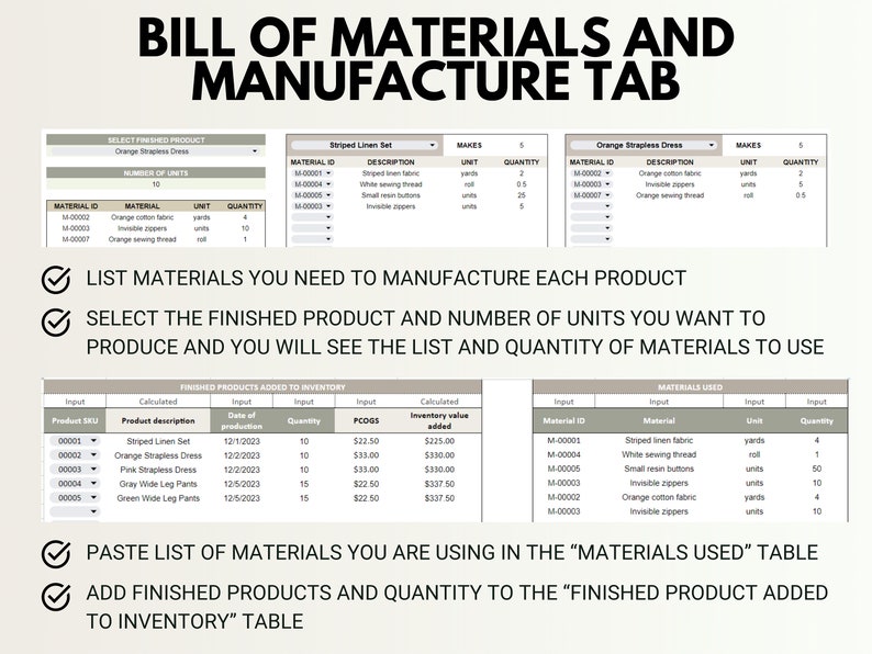 Inventory Tracker Spreadsheet | Inventory and Sales Tracker for ...