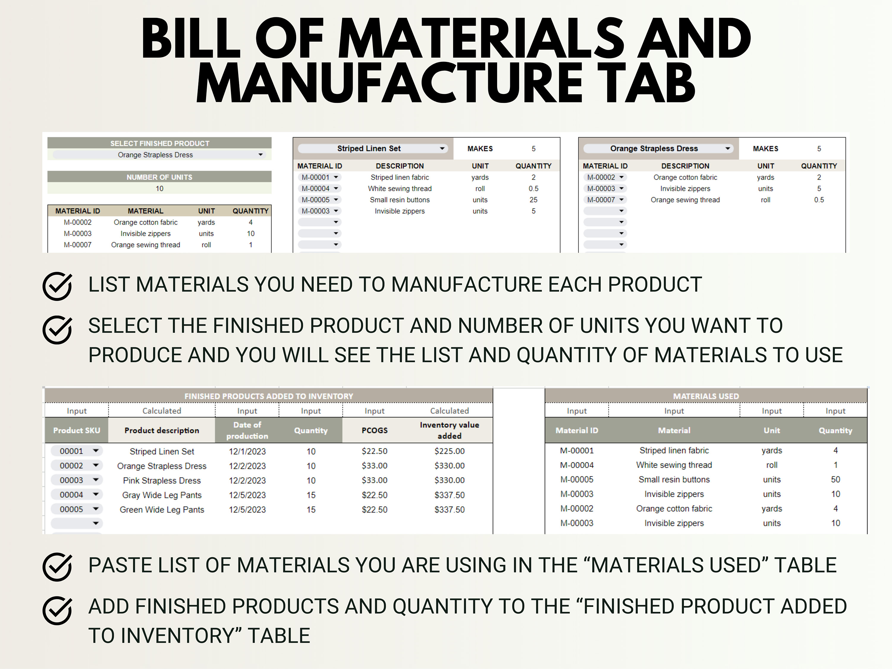 Inventory Tracker Spreadsheet | Inventory and Sales Tracker for ...