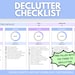 Decluttering Checklist Google Sheets Spreadsheet | Decluttering Tracker ...