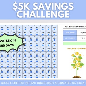 5k Saving Challenge | 5000 Saving Challenge | 5k Savingss | 100 Day ...