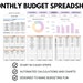 Monthly Budget Spreadsheet | Digital Financial Planner | Simple Budget ...