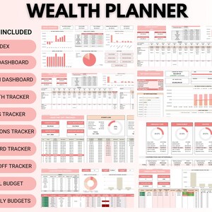 Wealth Planner | Ultimate Financial Planner Google Sheets Spreadsheet ...