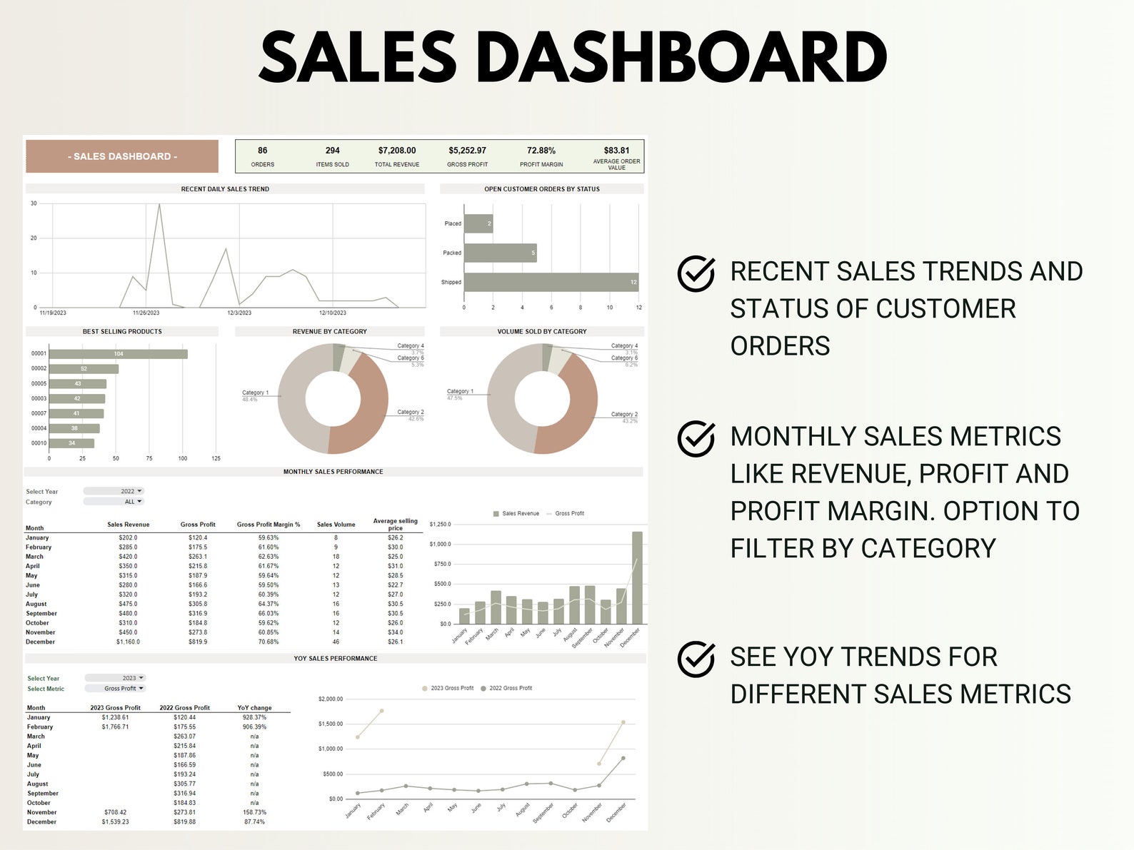 Inventory Tracker Spreadsheet | Inventory and Sales Tracker for ...