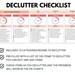 Declutter Checklist Google Sheets Spreadsheet | Decluttering Worksheet | Decluttering Tracker ...