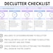 Decluttering Checklist Google Sheets Spreadsheet | Decluttering Tracker | Declutter Planner ...