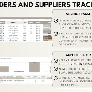 Inventory Tracker Spreadsheet | Inventory and Sales Tracker for ...