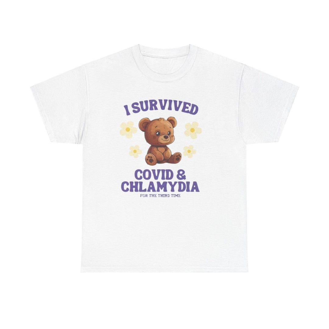 Covid and Chlamydia Tee, Funny Virus Tshirt, Covid and STI Humor Top ...