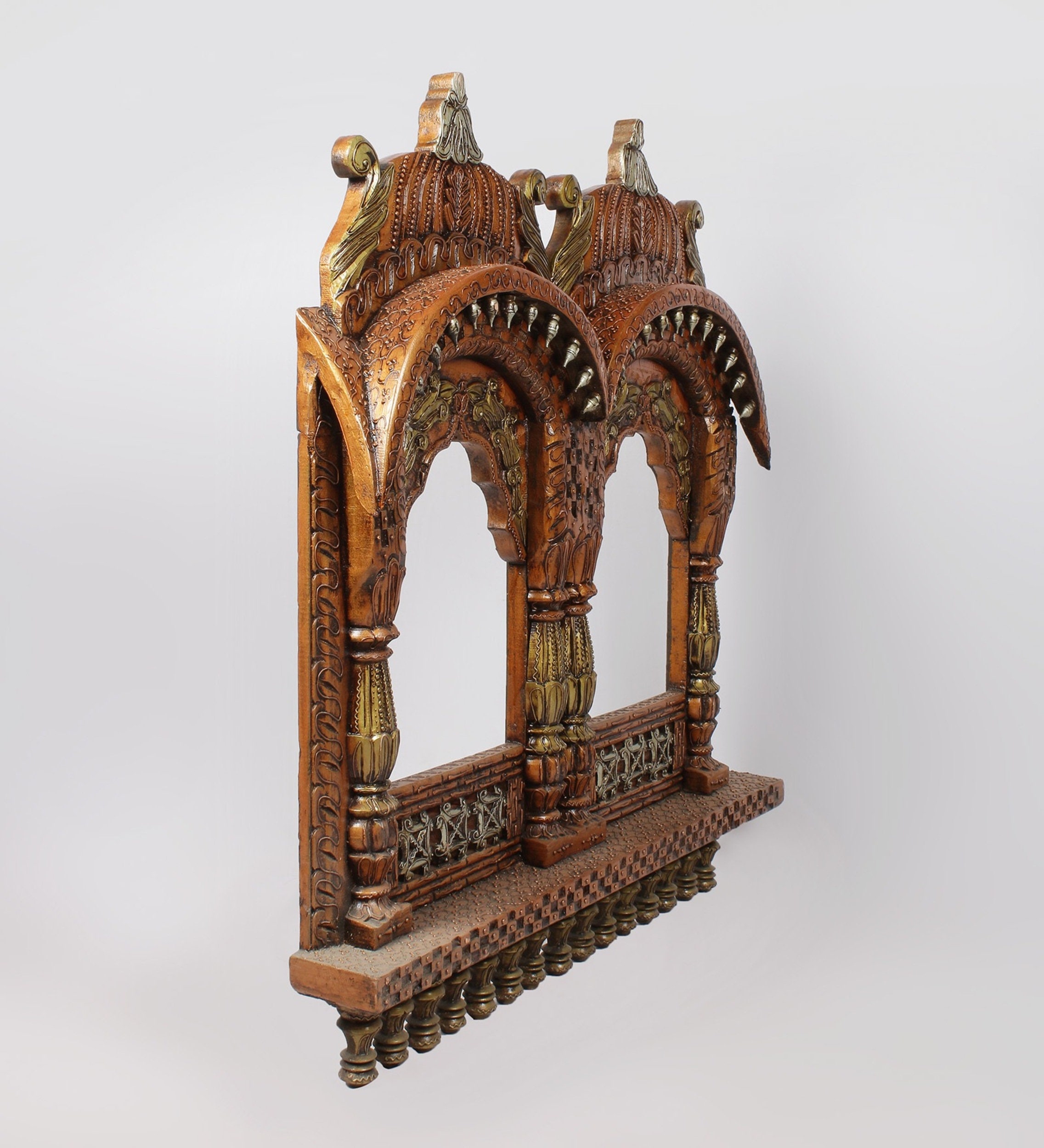 Rajasthani Solid Wood Jharokha in Brown - Etsy