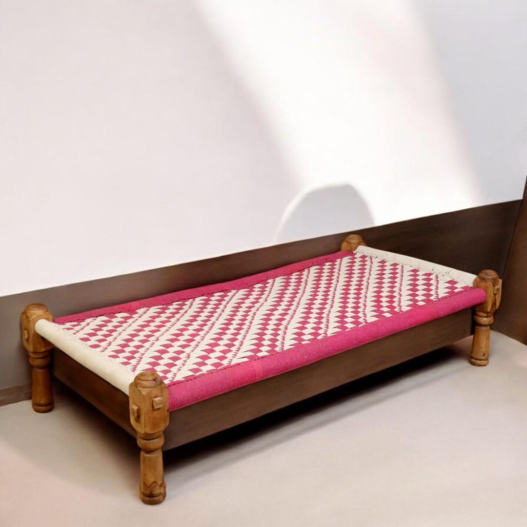 Indian Handmade Furniture Charpai Seating Khaat Crafted Art Traditional ...