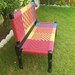 Sheesham Wood Bench With Rope Work, Multicolor Rope Bench, Rope ...