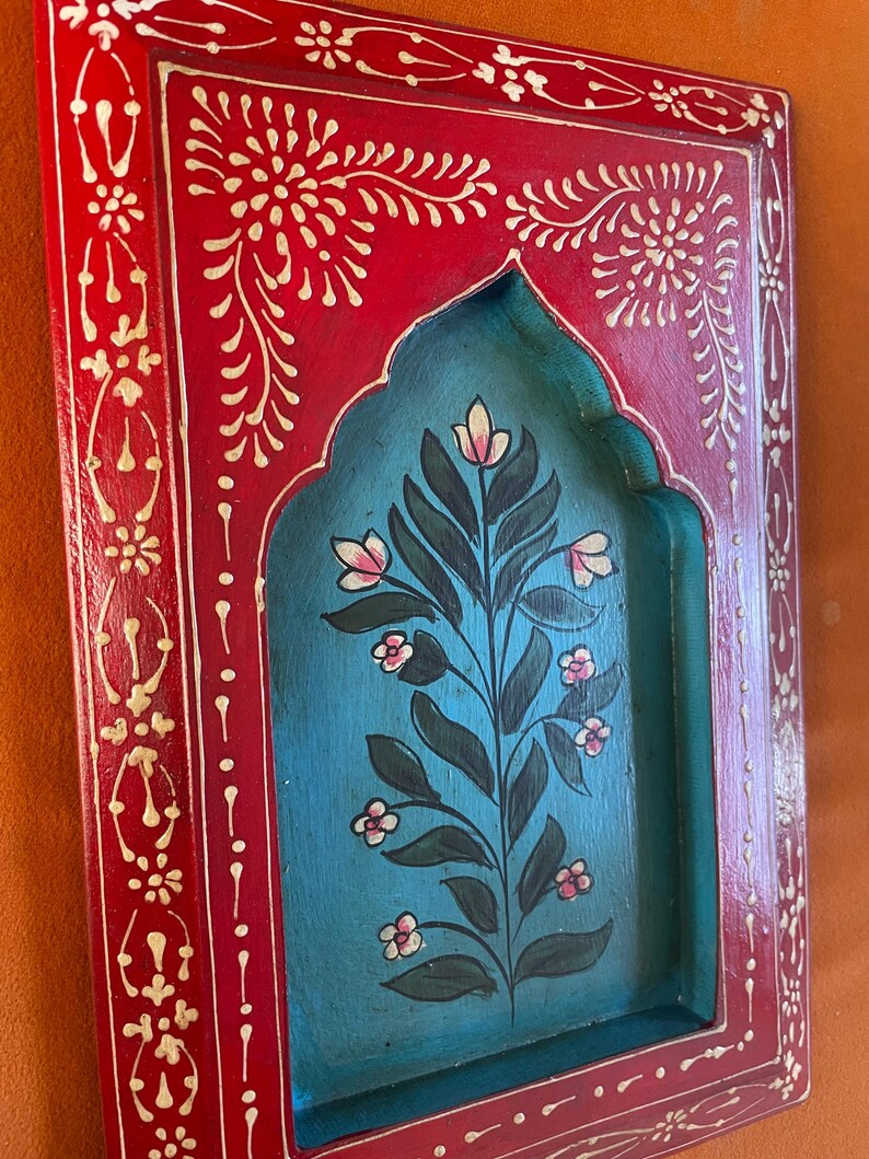 Traditional Wall Decor Hand Made Painted Hanging Frame Indian Art ...