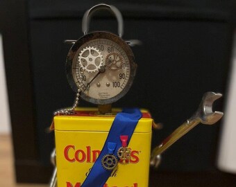 Steampunk Rocker the Wobot Robot Handmade Robot Steampunk Assemblage ...