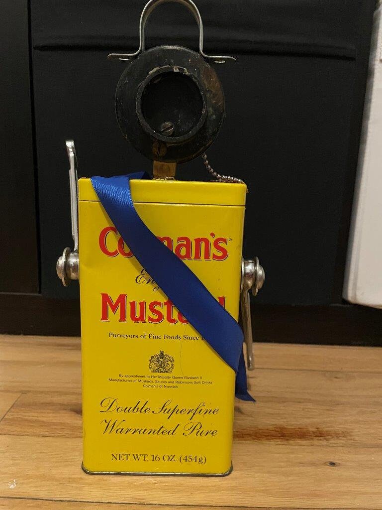 Colonel Mustard the Wobot Robot Handmade Robot Found Object Robot ...