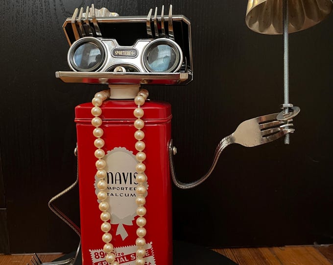 Mavis- the Wobot Robot - Handmade Robot - Found Object Robot - Junkbot ...