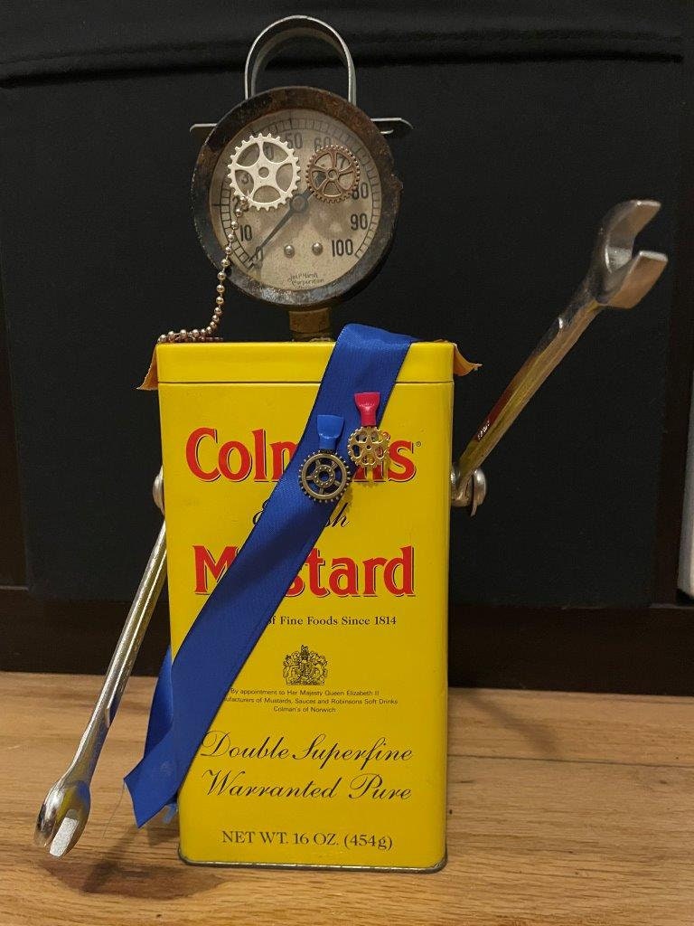 Colonel Mustard the Wobot Robot Handmade Robot Found Object Robot ...