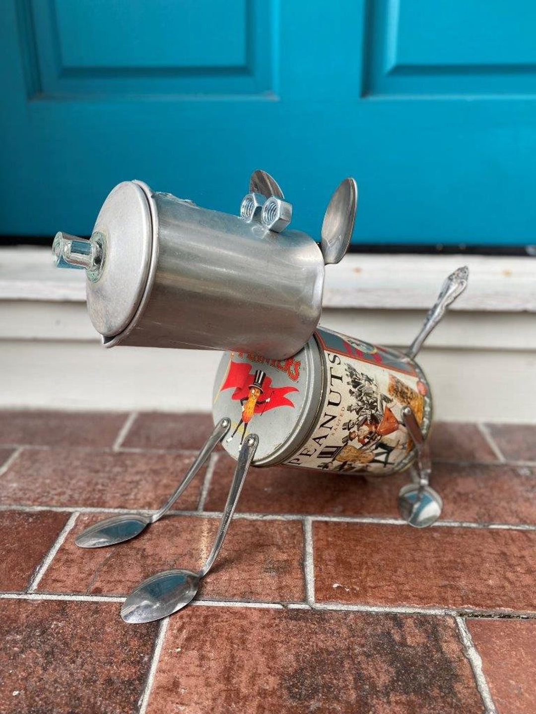 Peanut the Wobot Robot Dog Handmade Robot Found Object Robot Junkbot ...