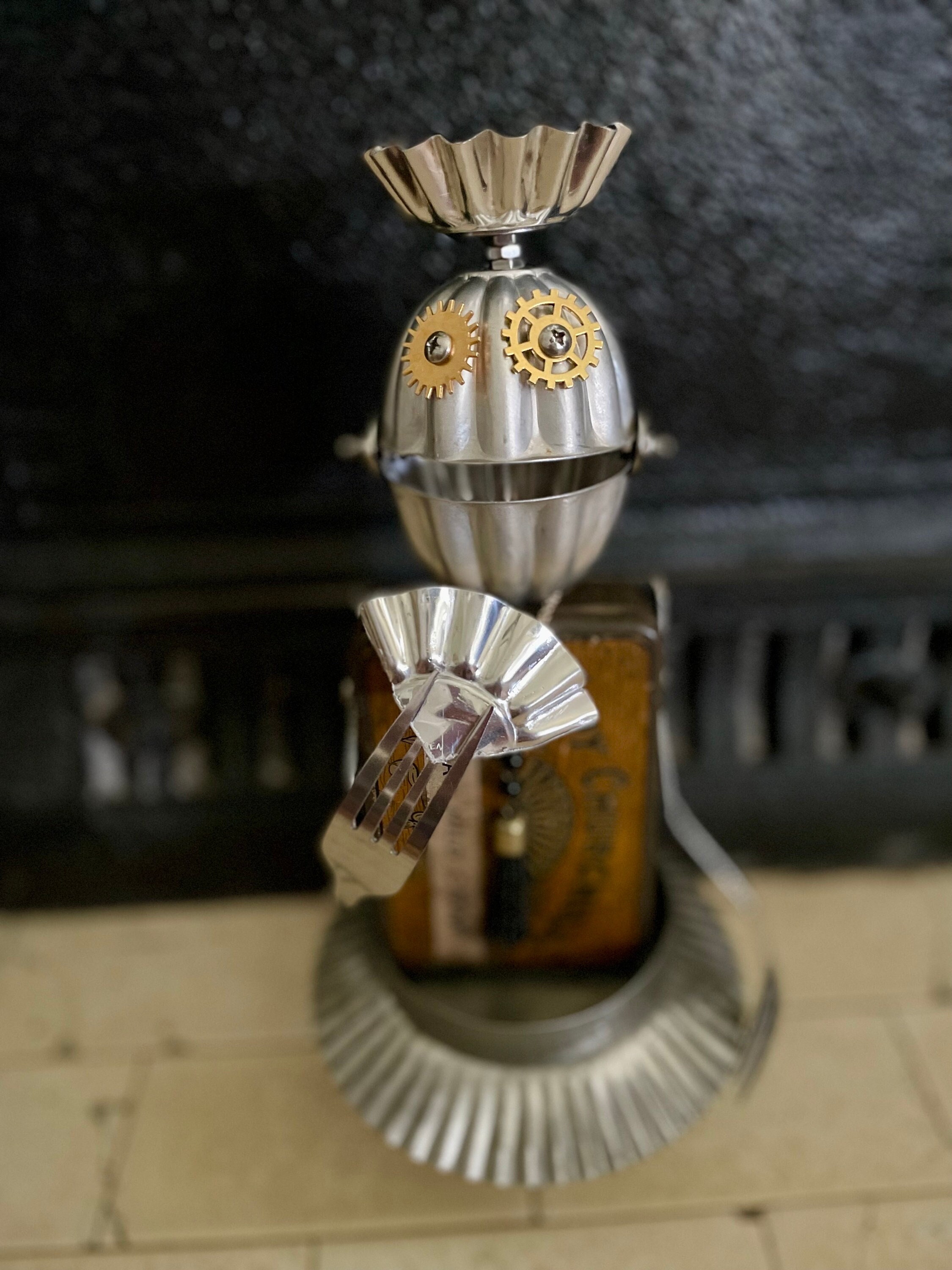 Lady Churchill the Wobot Robot Handmade Robot Steampunk Assemblage ...