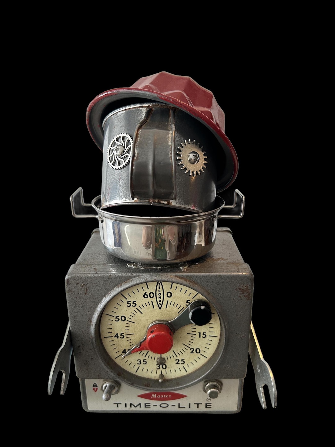 Time-o-lite 2 - the Wobot Robot - Handmade Robot - Found Object Robot ...
