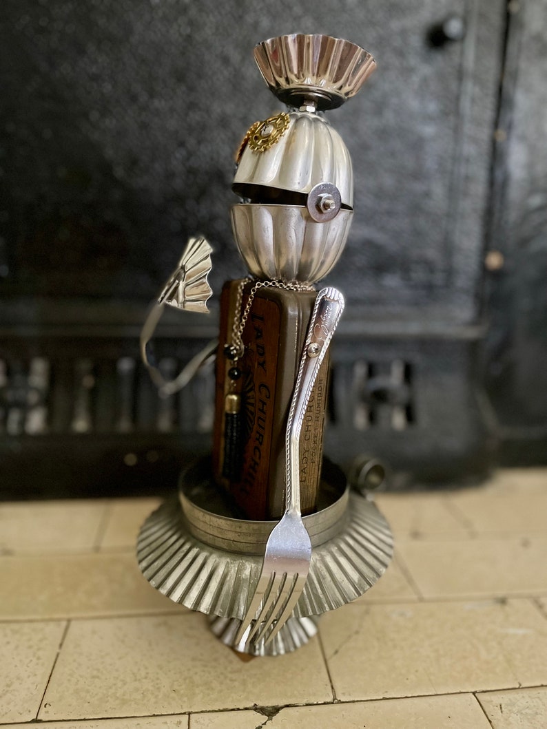 Lady Churchill the Wobot Robot Handmade Robot Steampunk Assemblage ...