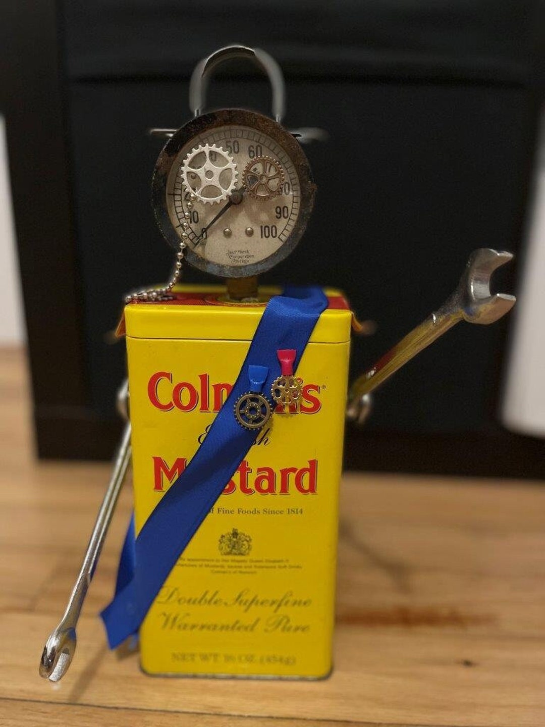 Colonel Mustard the Wobot Robot Handmade Robot Found Object Robot ...