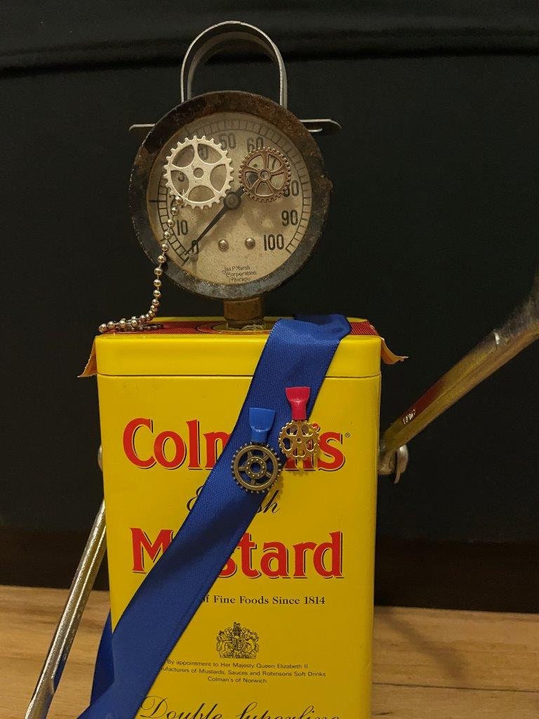 Colonel Mustard the Wobot Robot Handmade Robot Found Object Robot ...