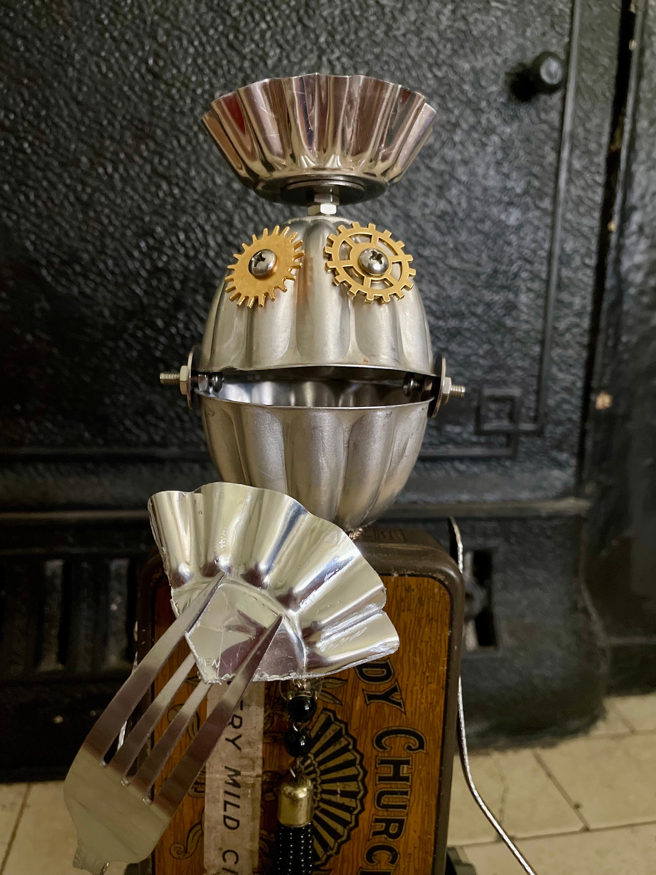 Lady Churchill the Wobot Robot Handmade Robot Steampunk Assemblage ...