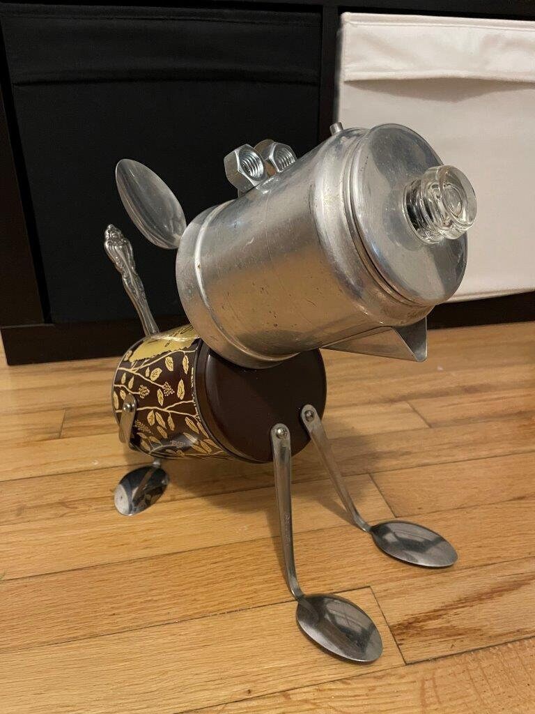 Bowers the Wobot Robot Dog Handmade Robot Found Object Robot Junkbot ...