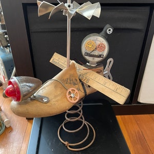 Robocopter - the Wobot Robot - Handmade Robot - Steampunk Assemblage ...