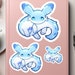 Chibi Icy Ferret Sticker: Cute Vinyl Kiss-cut Art - Etsy