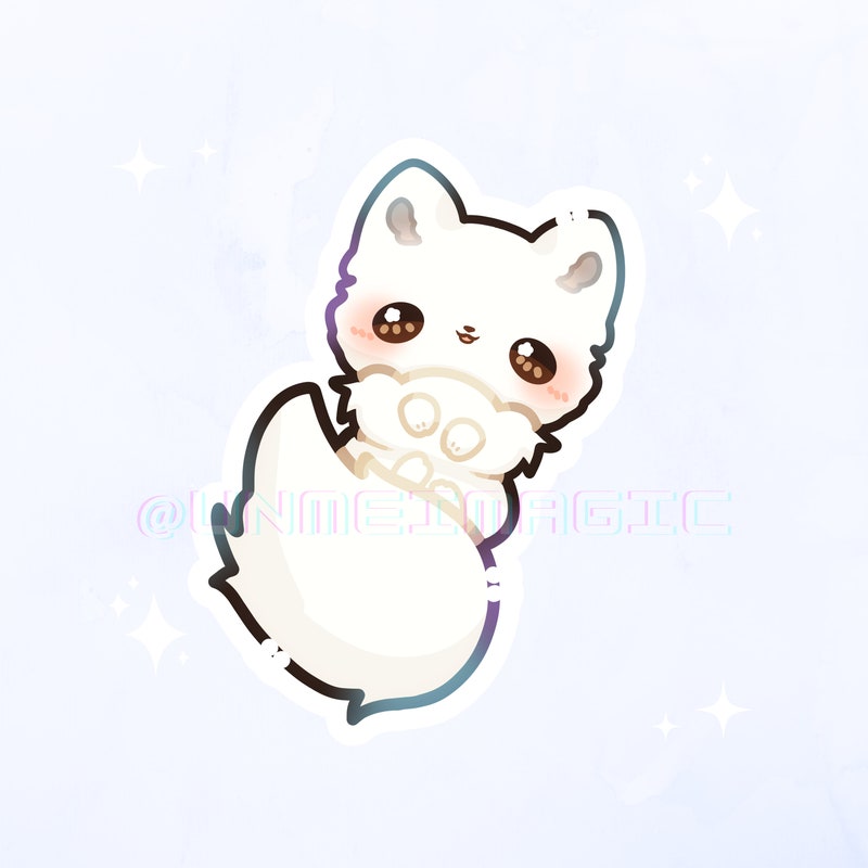 Kawaii Arctic Fox - Etsy