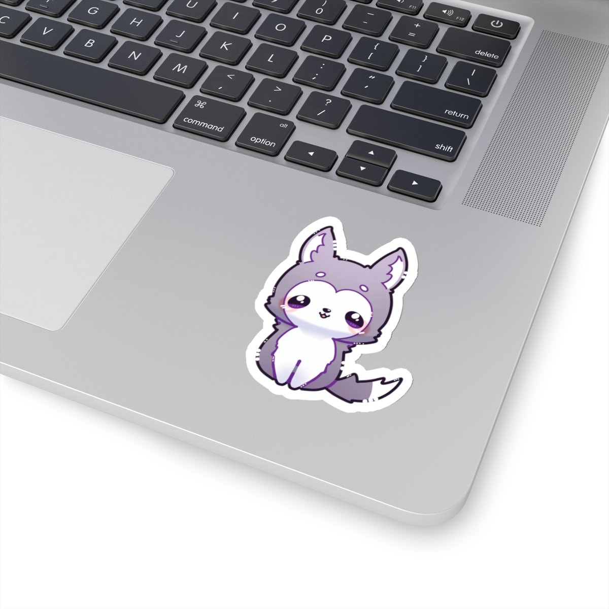 Chibi Wolf Sticker Kawaii Chibi Animal Stickers Cute Chibi Kiss Cut ...