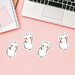Chibi Arctic Fox Sticker | Kawaii Kiss-cut Vinyl Decal - Etsy