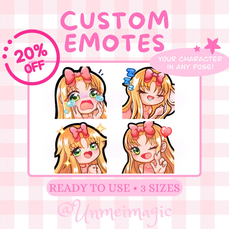 Custom Chibi Emotes: Personalized Art for Twitch, Discord, Youtube ...