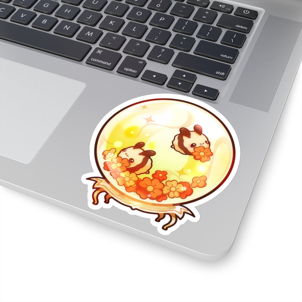 Kawaii Bee Crystal Ball Sticker | Chibi Fluffy Bees, Cottagecore - Etsy