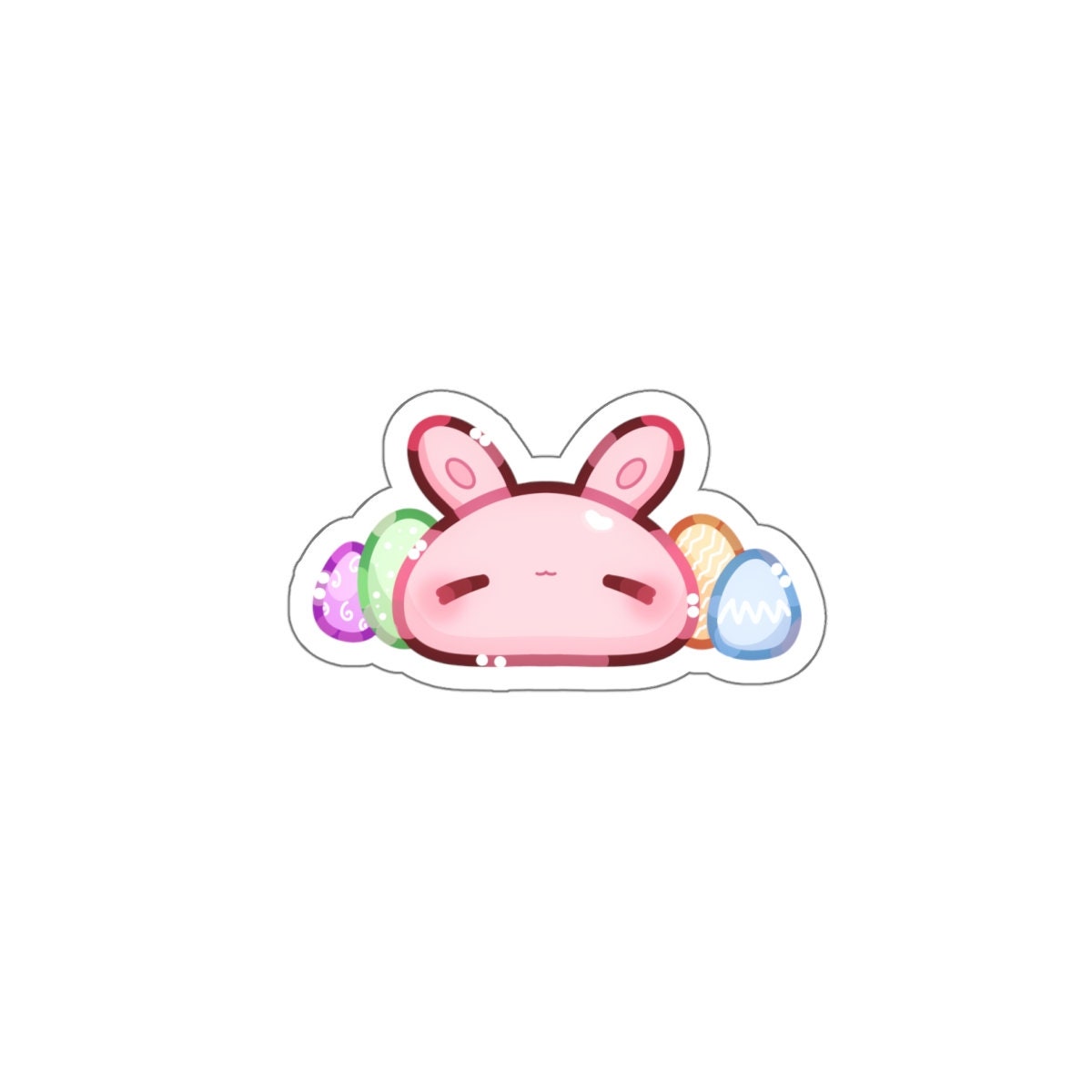 Easter Bunny Dango Chibi Sticker Kawaii Cute Animals Kiss Cut Stickers ...