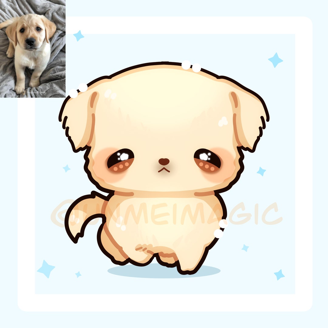 Chibi Puppy Pet Portrait Commissions | Dog Portraits | Pet Portraits ...
