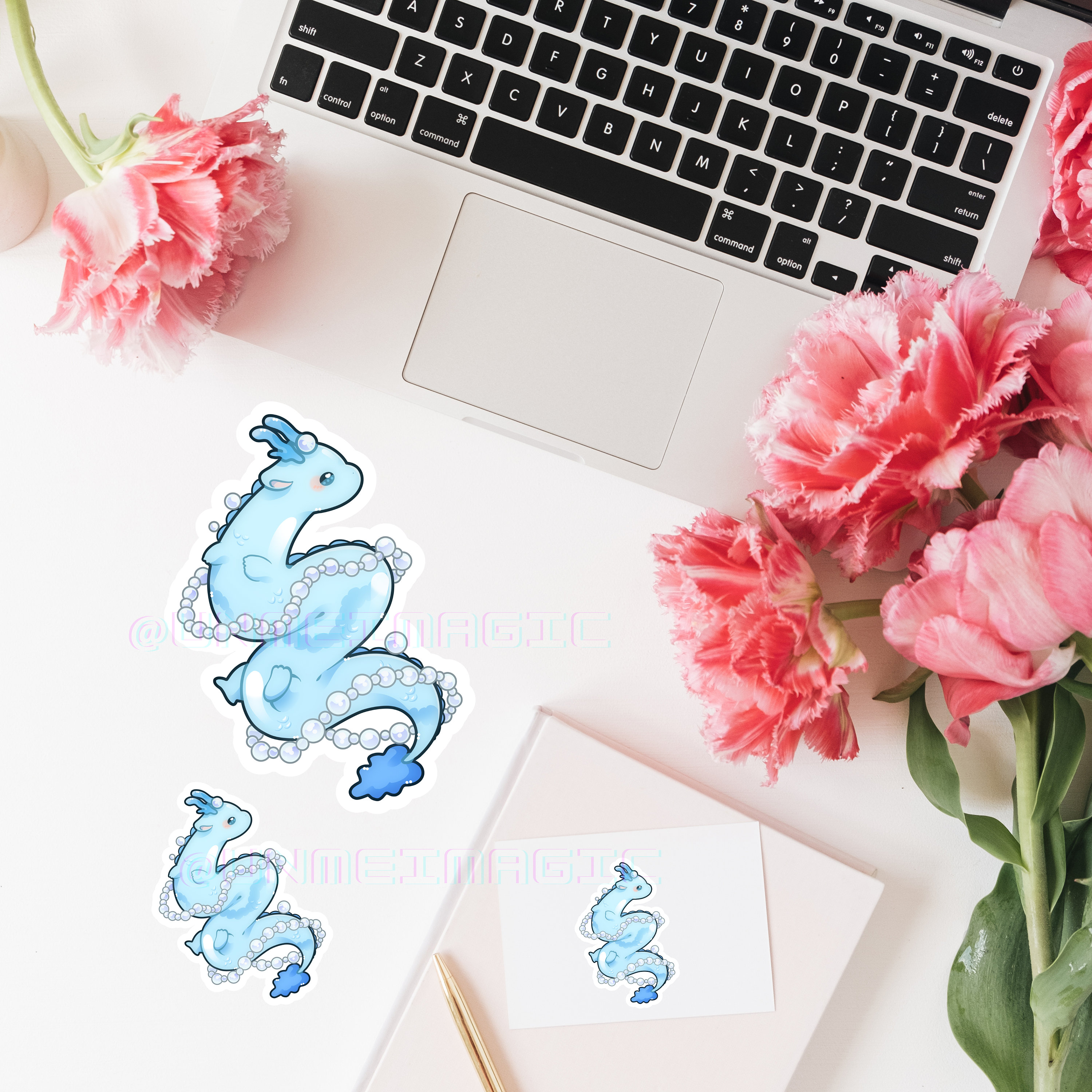 Cute Water Dragon Chibi Sticker | Animal Stickers | Kawaii Chibis ...