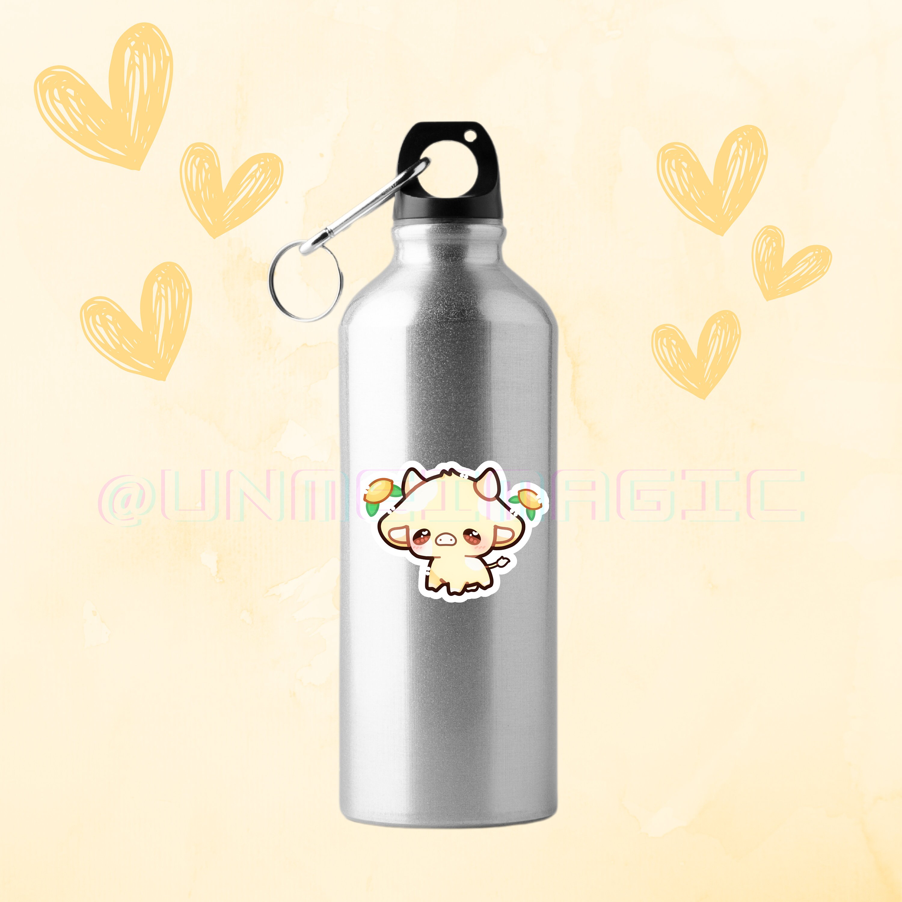 Kawaii Chibi Lemon Cow Sticker Cute Chibi Stickers Kawaii Kiss Cut ...