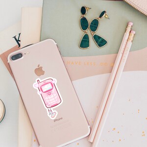 Kawaii 90s Girly Phone Sticker | Vaporwave Aesthetic | Kawaii Chibis ...