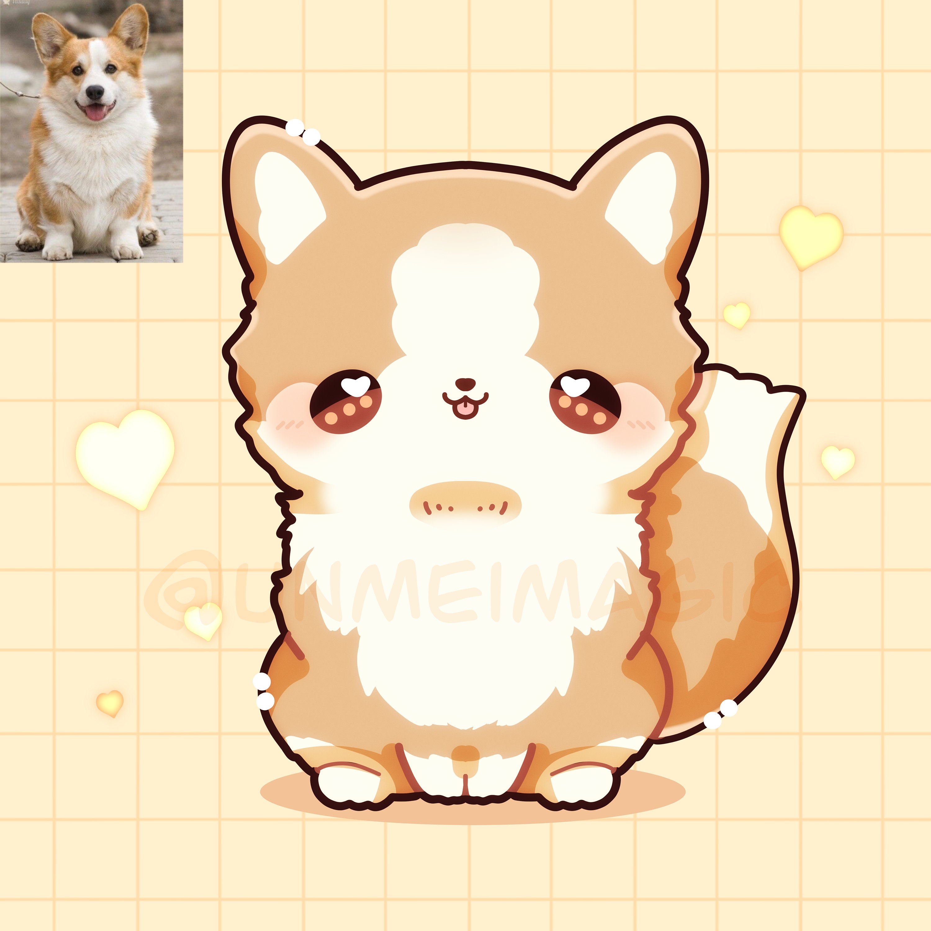 Chibi Puppy Pet Portrait Commissions | Dog Portraits | Pet Portraits ...