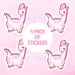 Chibi Cute White Stoat Sticker | Animal Stickers | Kawaii Chibis | Kiss ...
