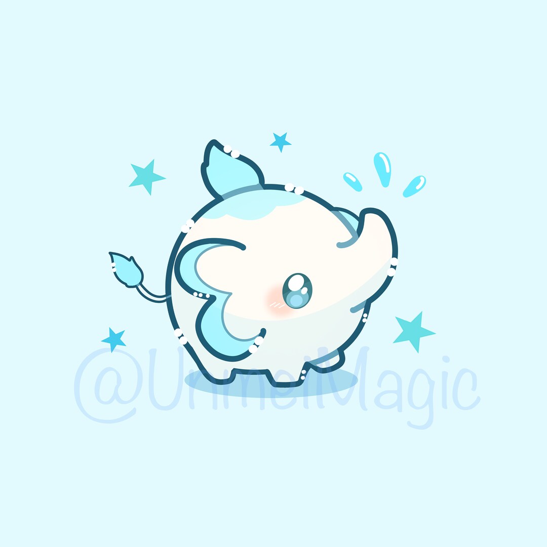 Lil Elephant Chibi Art Digital Download Printable File Stickers Mugs ...