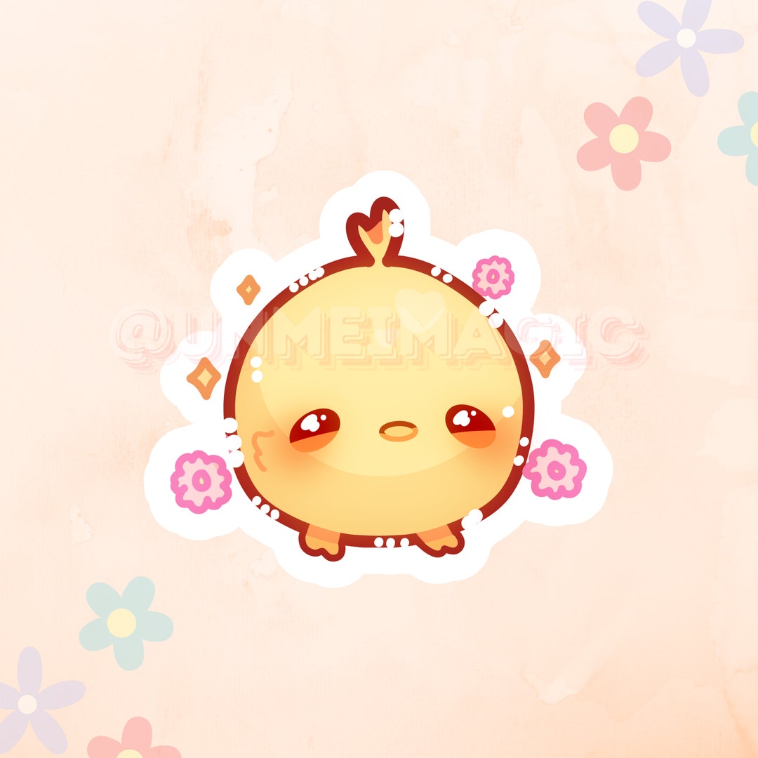 Cute Chibi Baby Chick Sticker | Chibi Stickers | Adorable Stickers ...