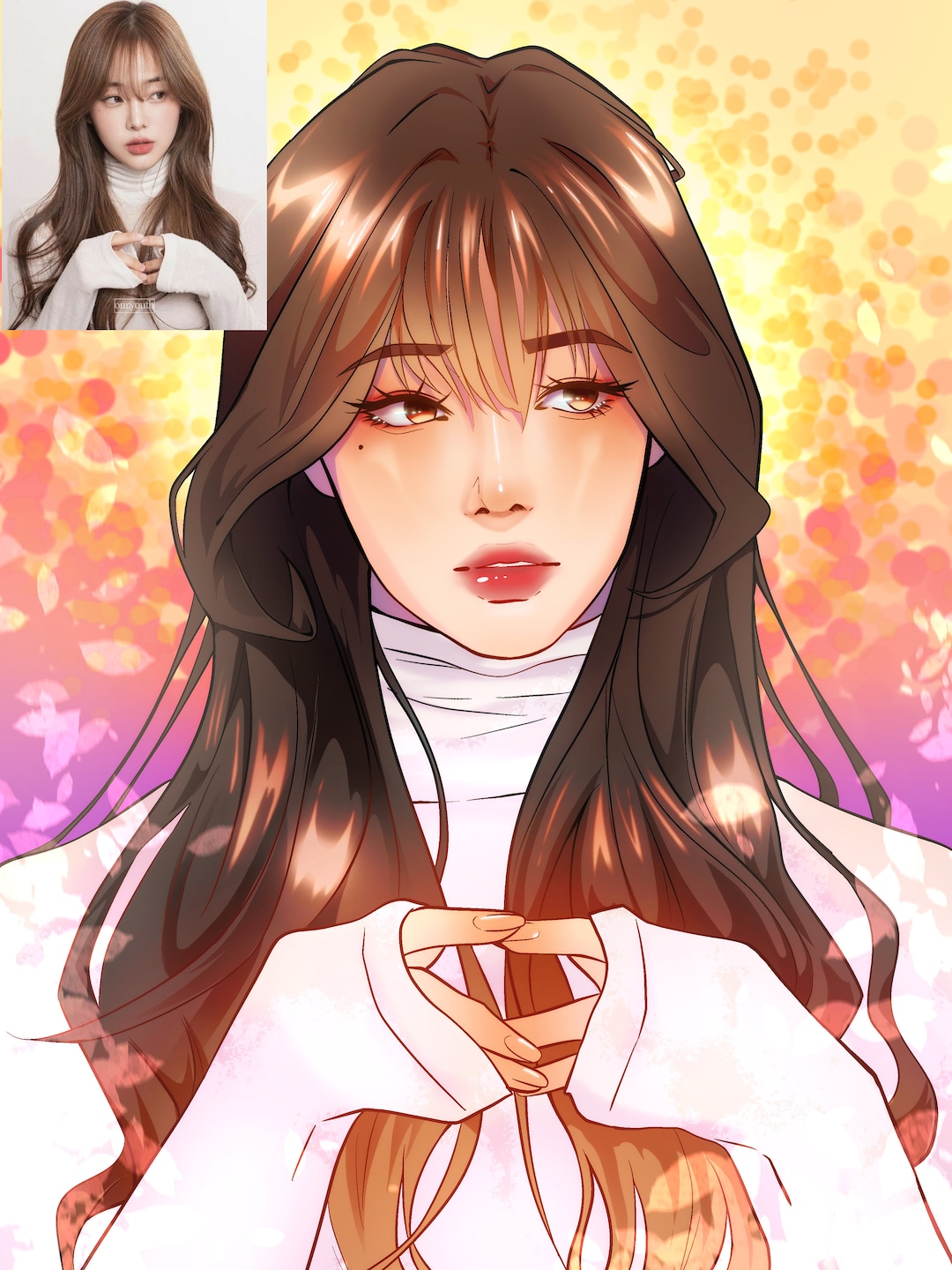 Custom Anime Portrait Commission: Personalized Human Art (digital ...